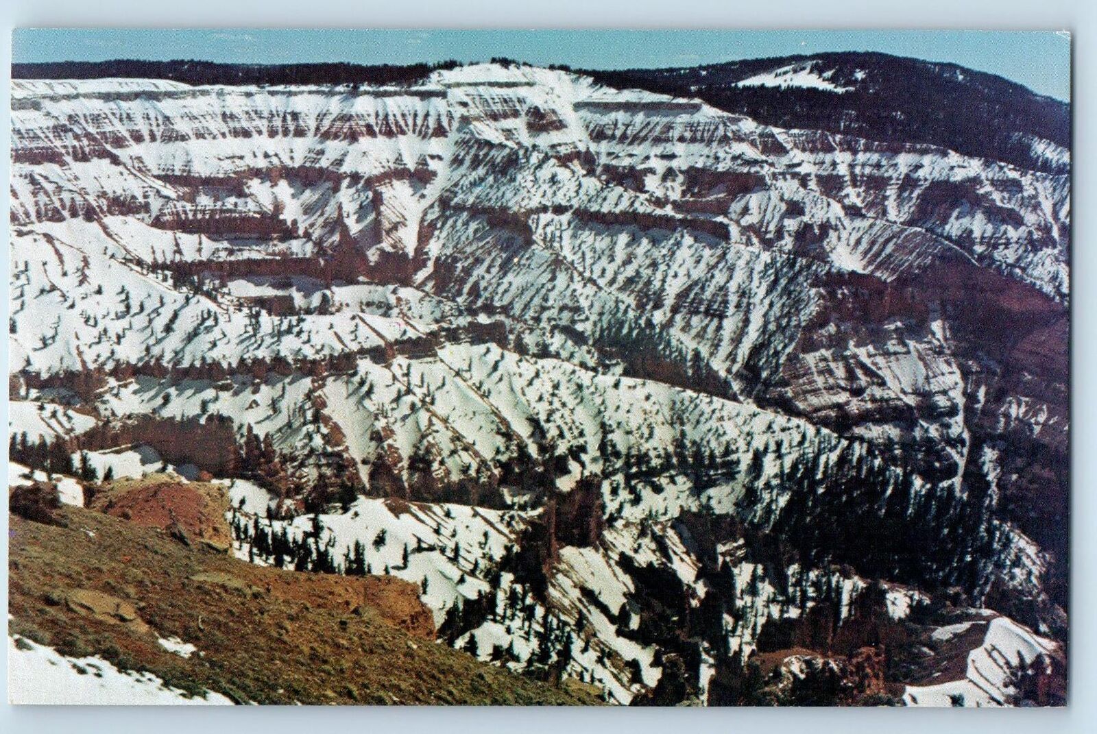Cedar Breaks National Monument Utah Postcard Snow-Capped Scene c1960's ...