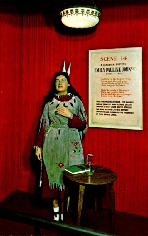 Canada Banff Canadian Wax Gallery Canadian Poetess Mohawk Indian ...