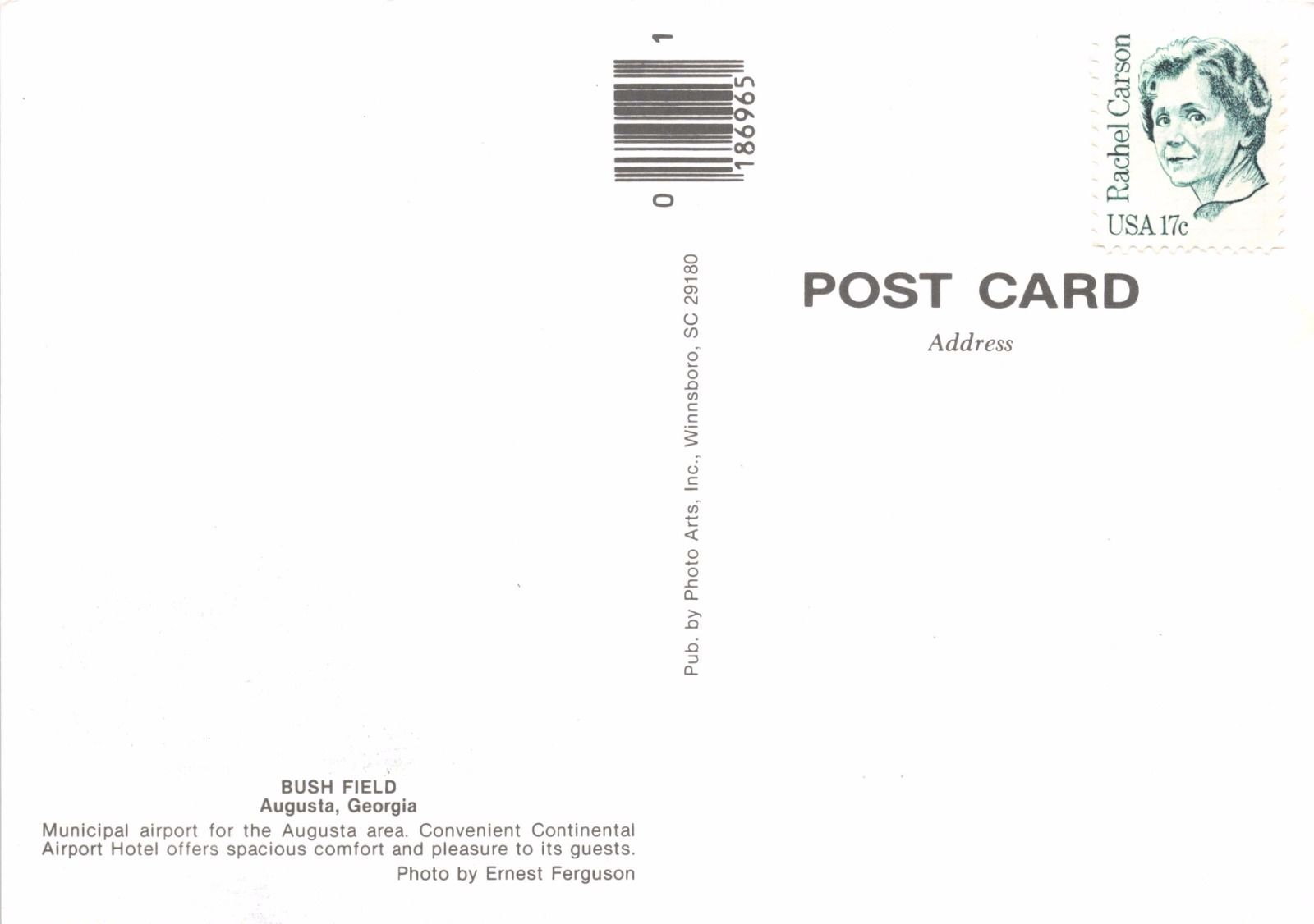 AUGUSTA GEORGIA BUSH FIELD~MUNICIPAL AIRPORT~NOTE FLAGS FLYING POSTCARD ...