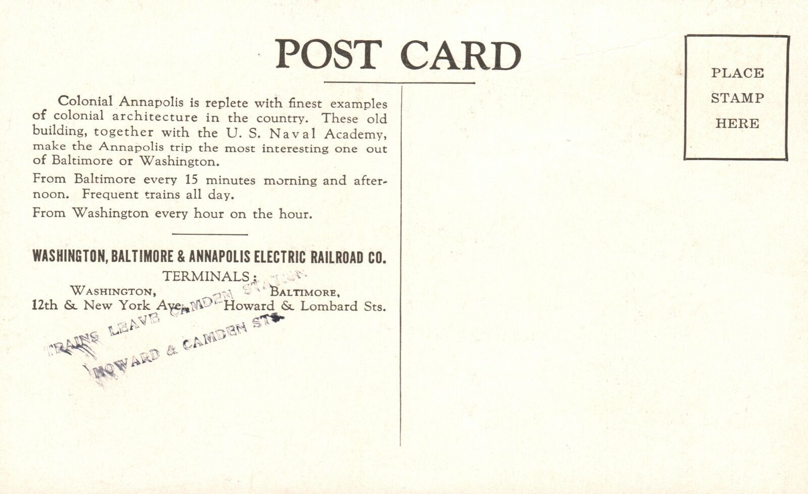 Vintage Postcard Colonial Annapolis Architectural Building Annapolis ...