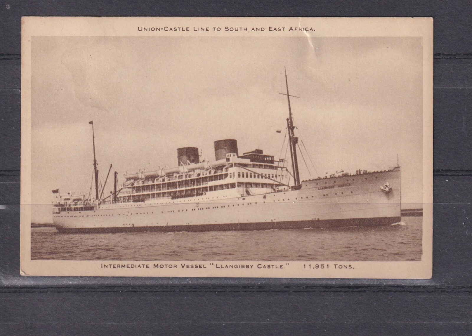 Great Britain, Intermediate Motor Vessel " Llangibby Castle " C1930 Ppc ...
