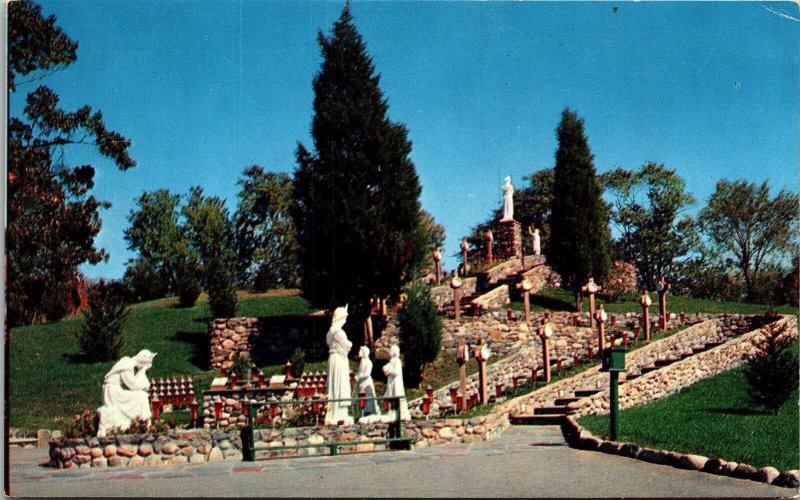 Fac Simile Garden Apparition Shrine Lady Salette Attleboro MA Chrome ...