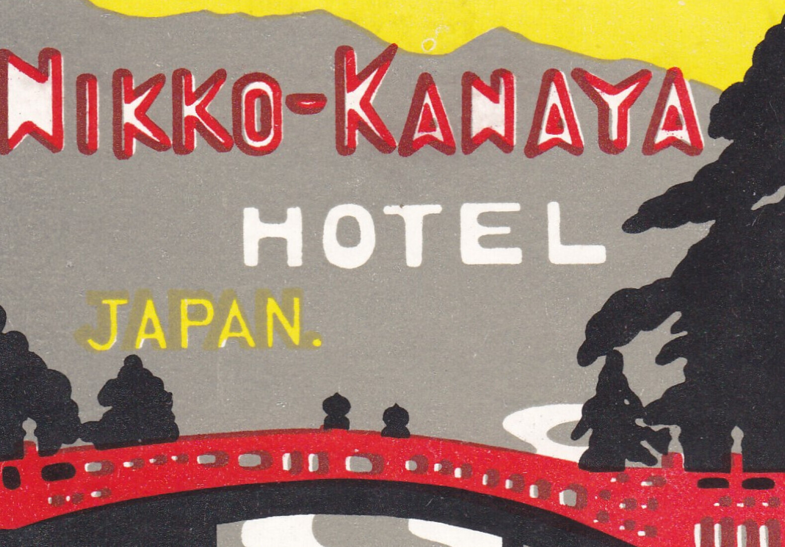 Japan Nikko-Kamaya Hotel Vintage Luggage Label sk2434 | Asia & Middle ...