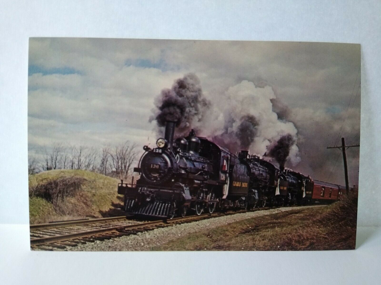 Railroad Postcard Canadian Pacific 136 Locomotive Steam Train Audio ...
