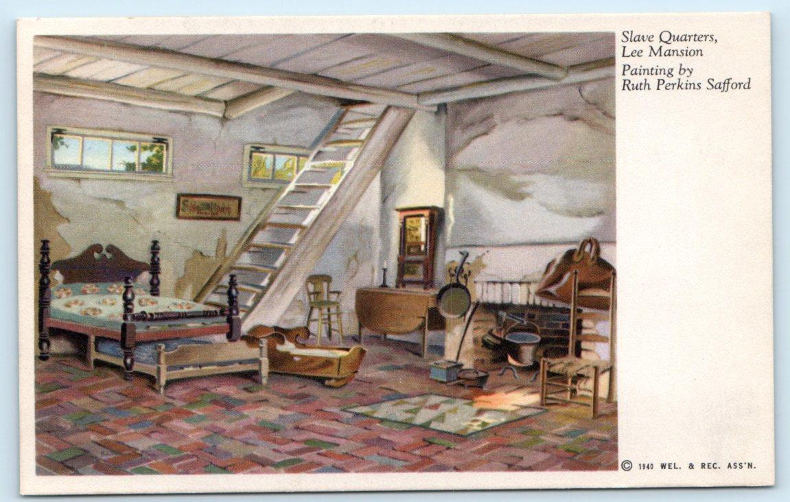 3 Postcards ARLINGTON, VA Ruth Perkins Safford LEE MANSION Slave ...