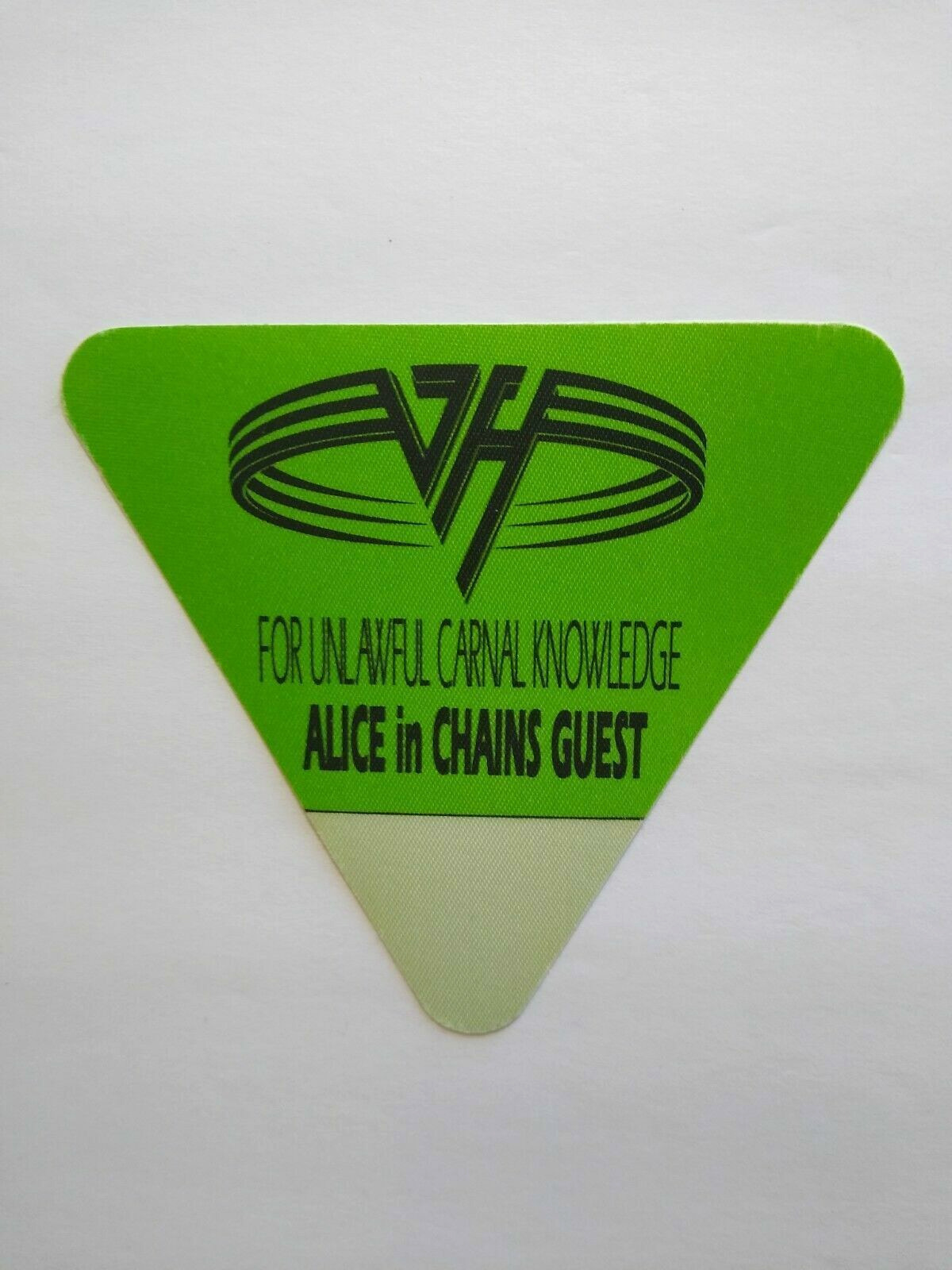 Van Halen Alice In Chains Backstage Pass Original 1991 Hard Rock Music ...