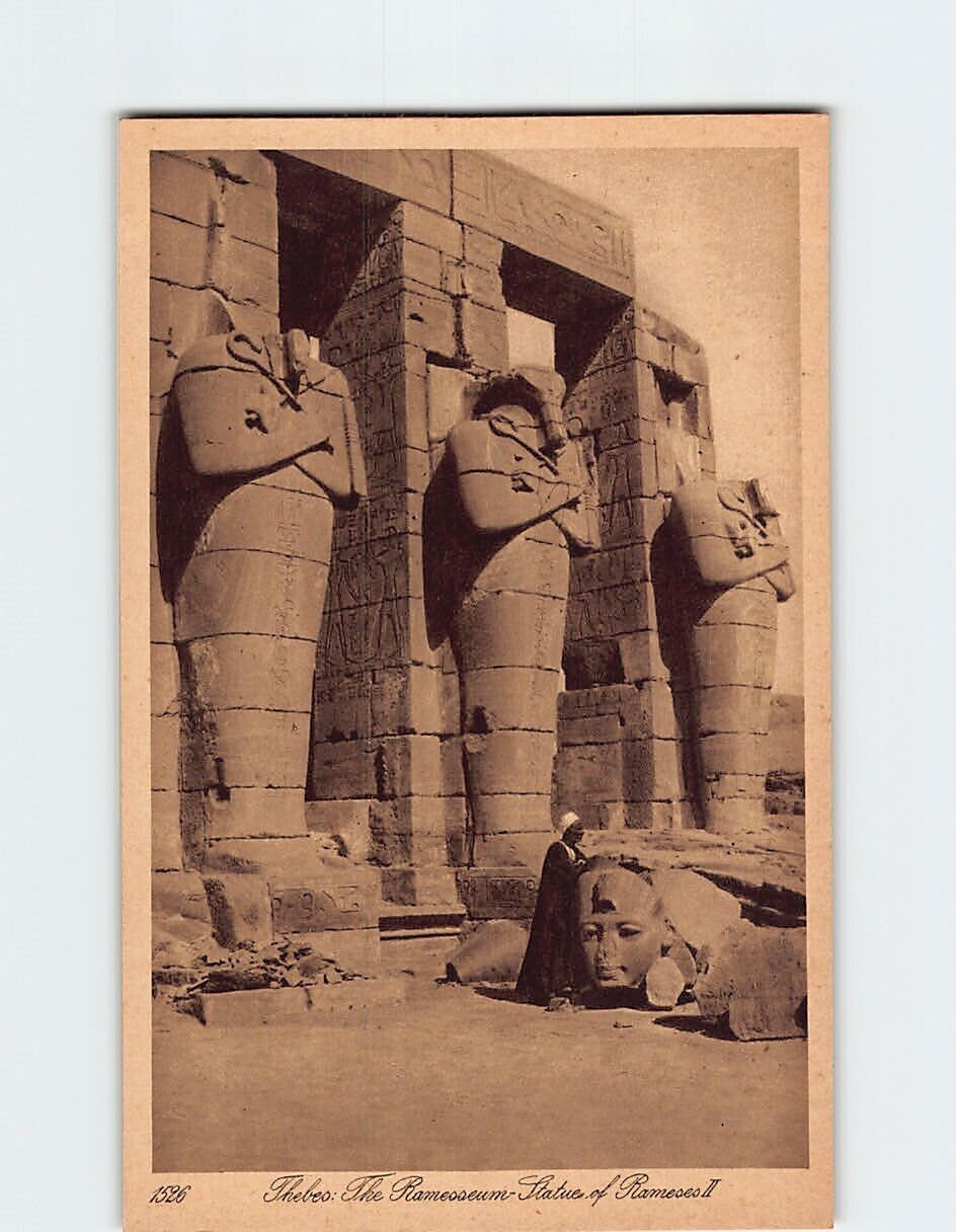 Postcard The Statue of Rameses Thebes The Ramesseum Egypt | Africa ...
