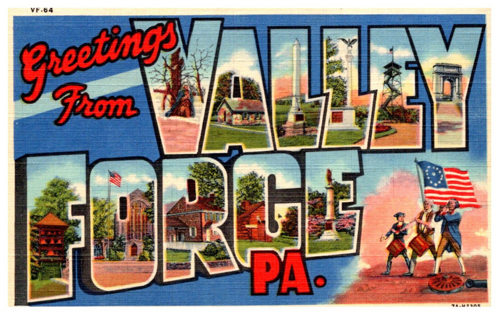 Pennsylvania VALLEY FORGE Large Letter | United States - Pennsylvania ...