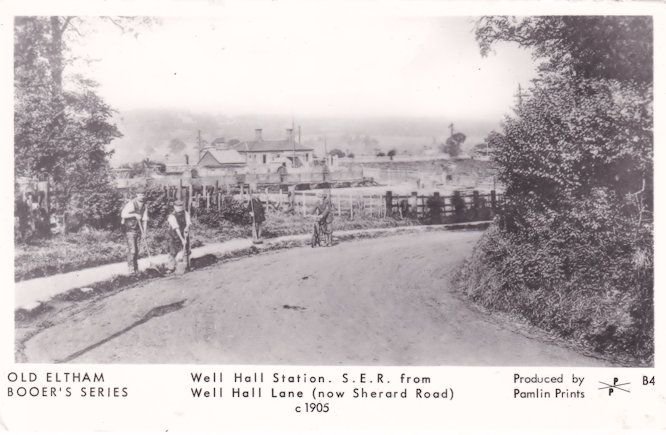 Eltham SER Well Hall Lane London Train Railway Station in 1905 Postcard ...