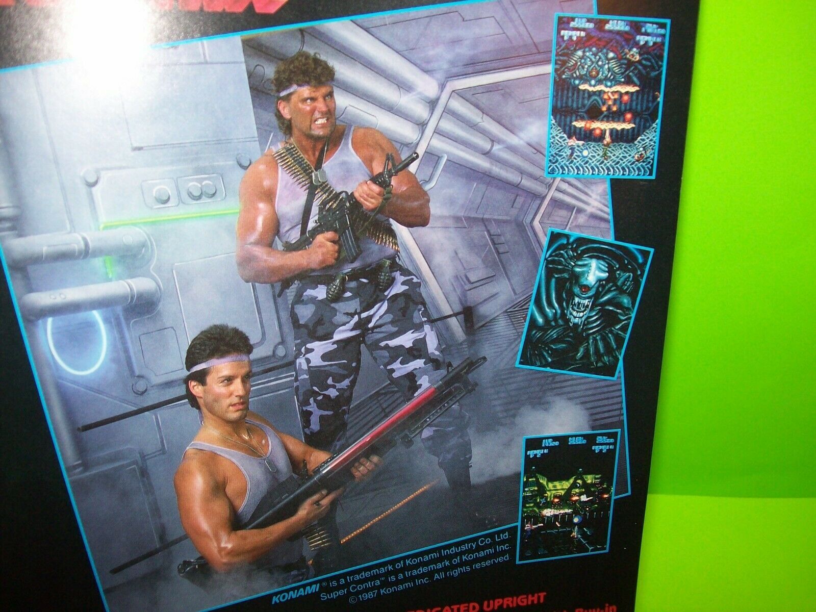 Super Contra Arcade FLYER Original Video Game 1988 Combat Action ...