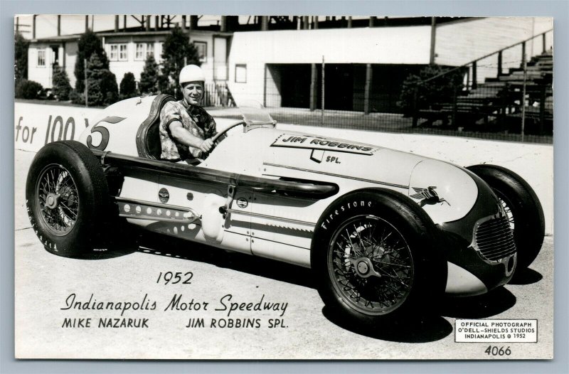 Race CAR JIM Robbins SPL. Ndianapolis Speedway Vintage Real Photo ...