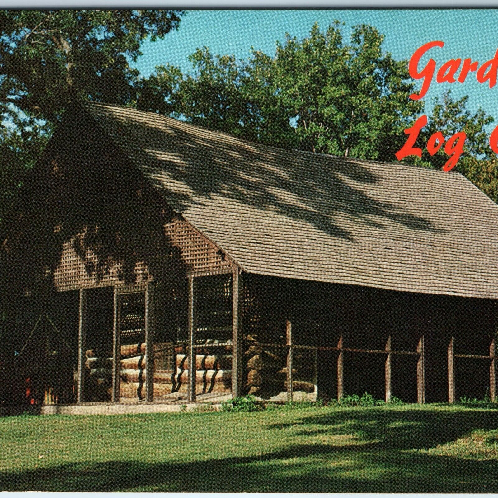 c1970s Arnolds Park IA Abbie Gardner Log Cabin Indian Inkpaduta Spirit ...