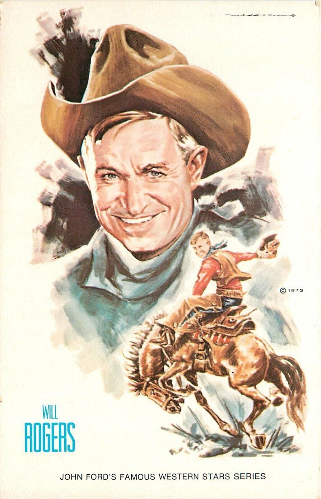 Will Rogers John Ford's famous Western Series 1940s Postcard 24-8518 ...