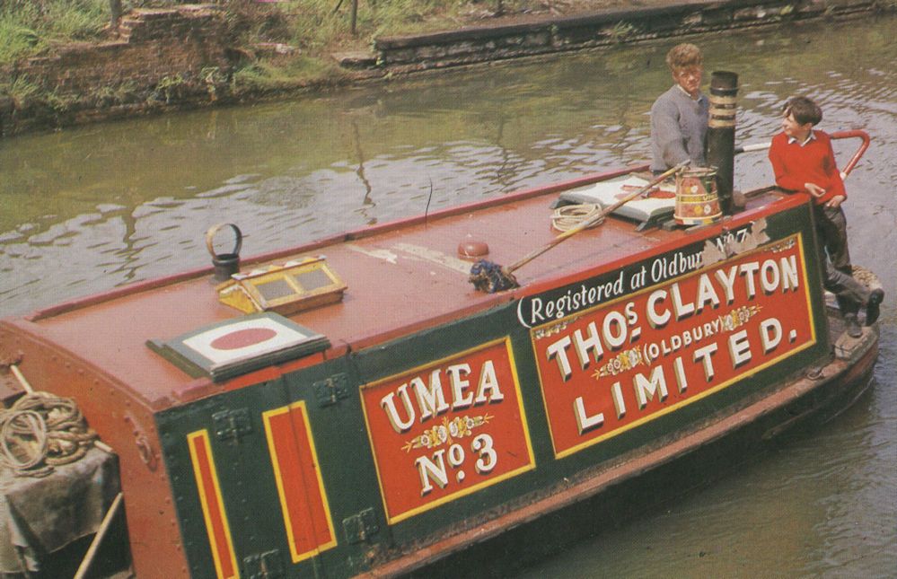 Thomas Clayton Tar Boat on Birmingham Canal Postcard | Topics ...
