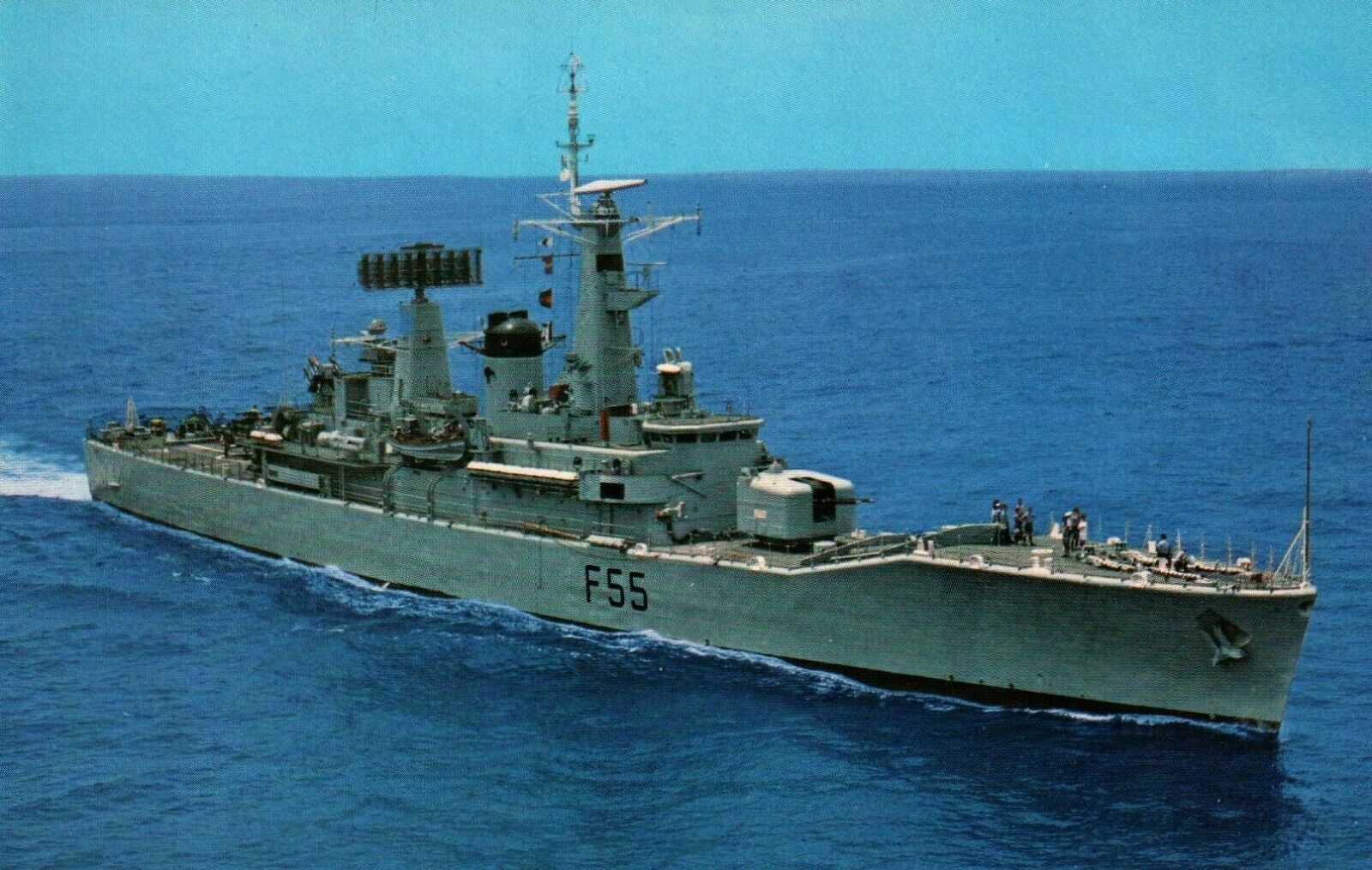 HMNZS Waikato F-55 Anti-Submarine Frigate New Zealand Navy Ship Vintage ...