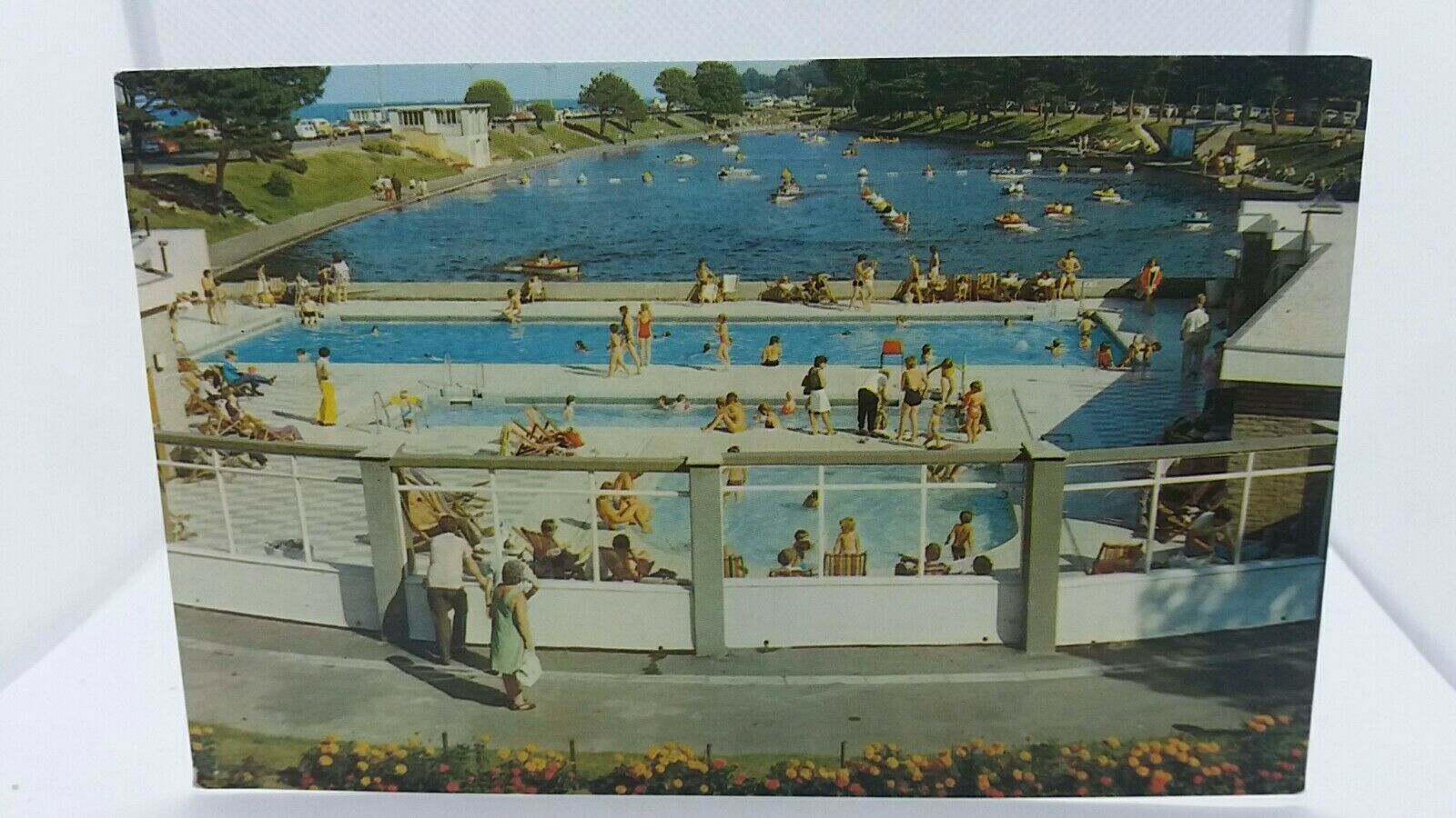 Vintage Postcard The Swimming Pool and Canoe Lake Ryde Isle of Wight ...