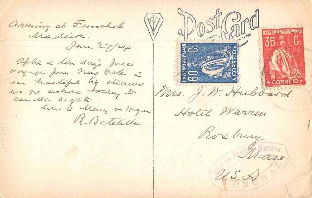 SS Resolute New York City Statue of Liberty Real Photo Antique Postcard ...