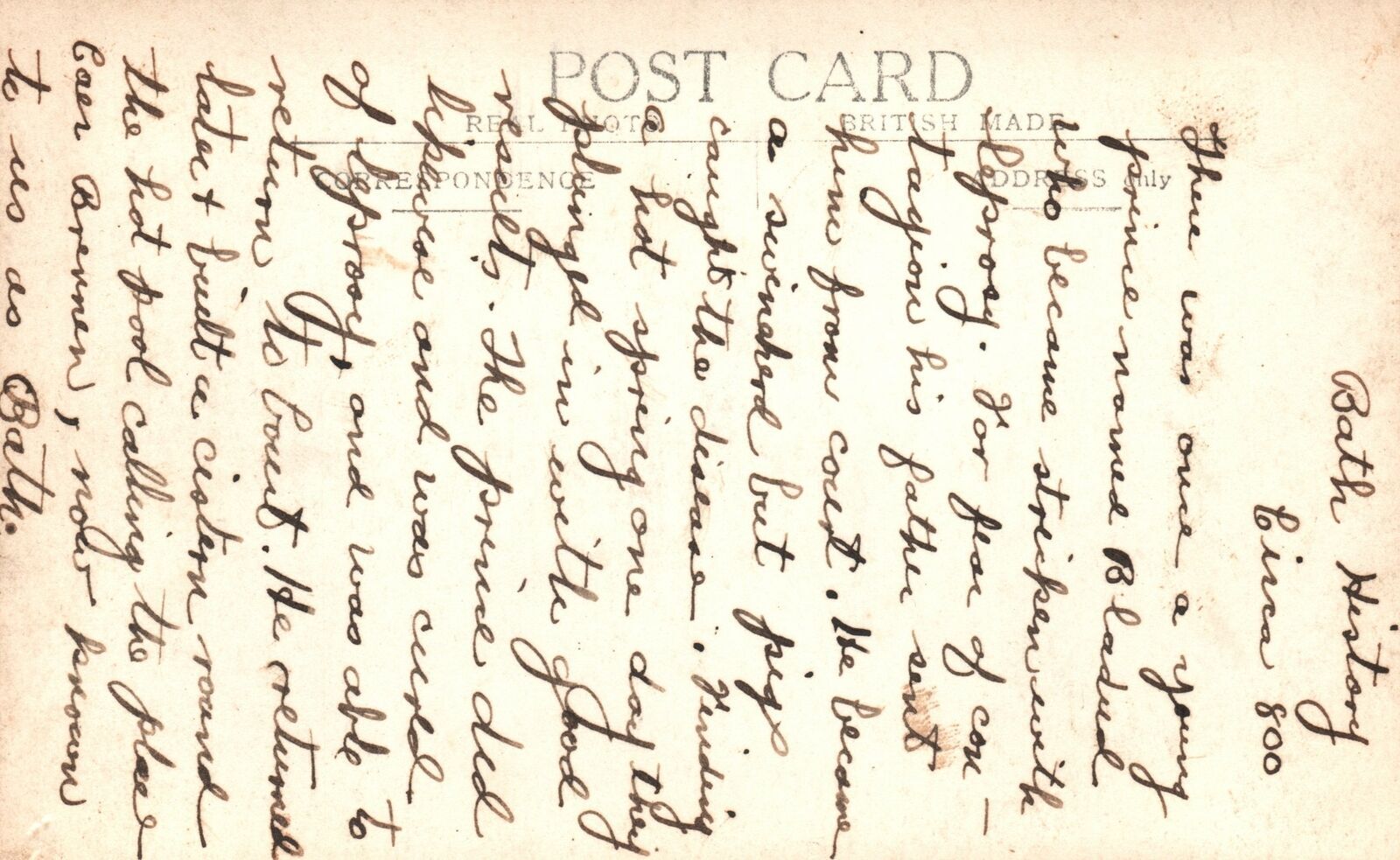 Vintage Postcard Circular Roman Baths Museum Somerset Bath England ...