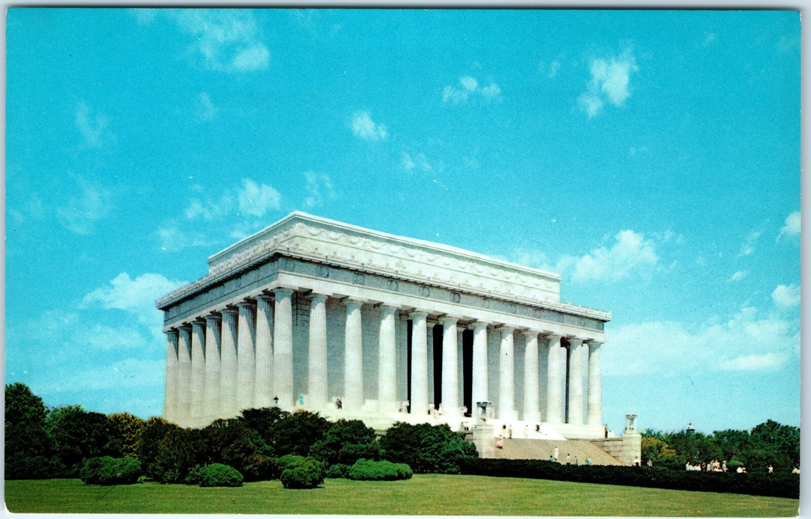c1970s Washington DC Lincoln Memorial Corner View Greek Columns Capsco ...