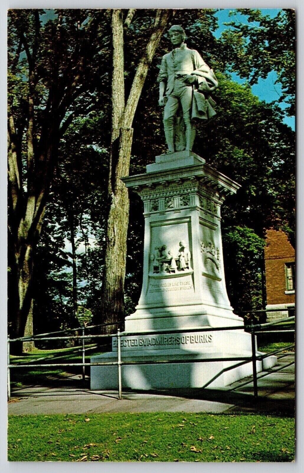 Barre Vermont Statue Of Robert Burns Memorial Landmark Chrome UNP ...