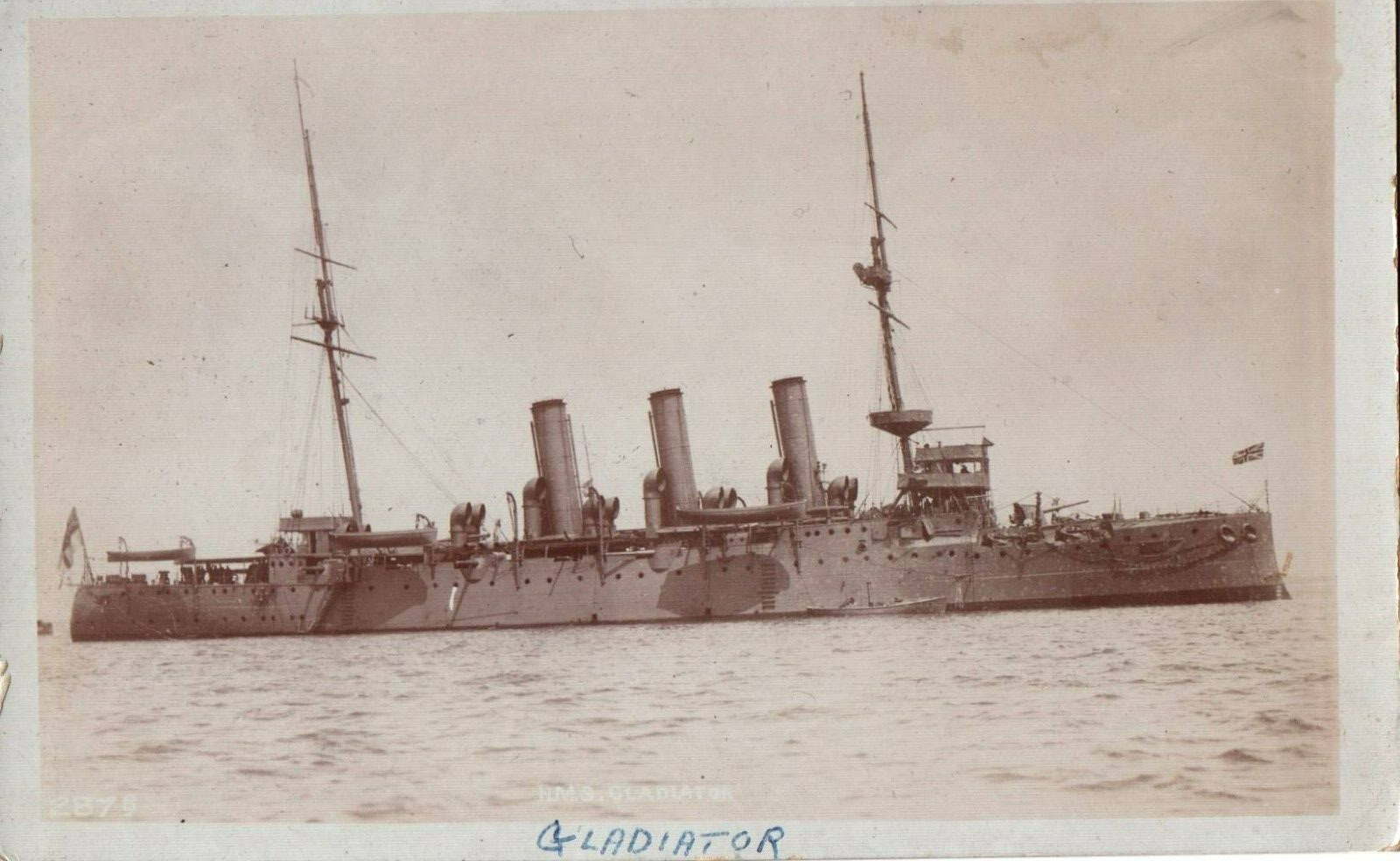 RPPC Photo WWI British Royal Navy HMS Gladiator Battlecruiser | Other ...