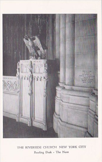 Reading Desk The Nave The Riverside Church New York City New York ...