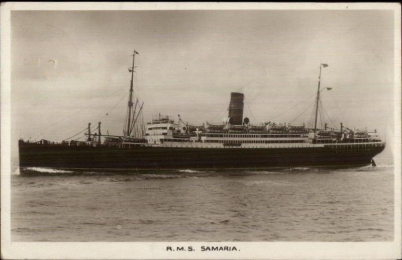 Steamship RMS R.M.S Samaria c1920 Used Real Photo Postcard - Cover ...