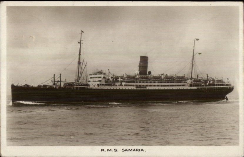 Steamship RMS R.M.S Samaria c1920 Used Real Photo Postcard - Cover ...