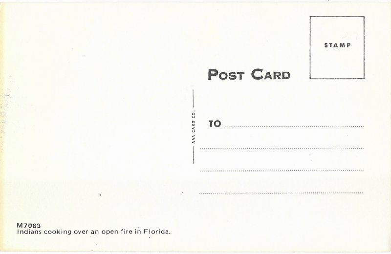 Native Americans Seminole Family Cooking Over Fire in Florida | Topics ...