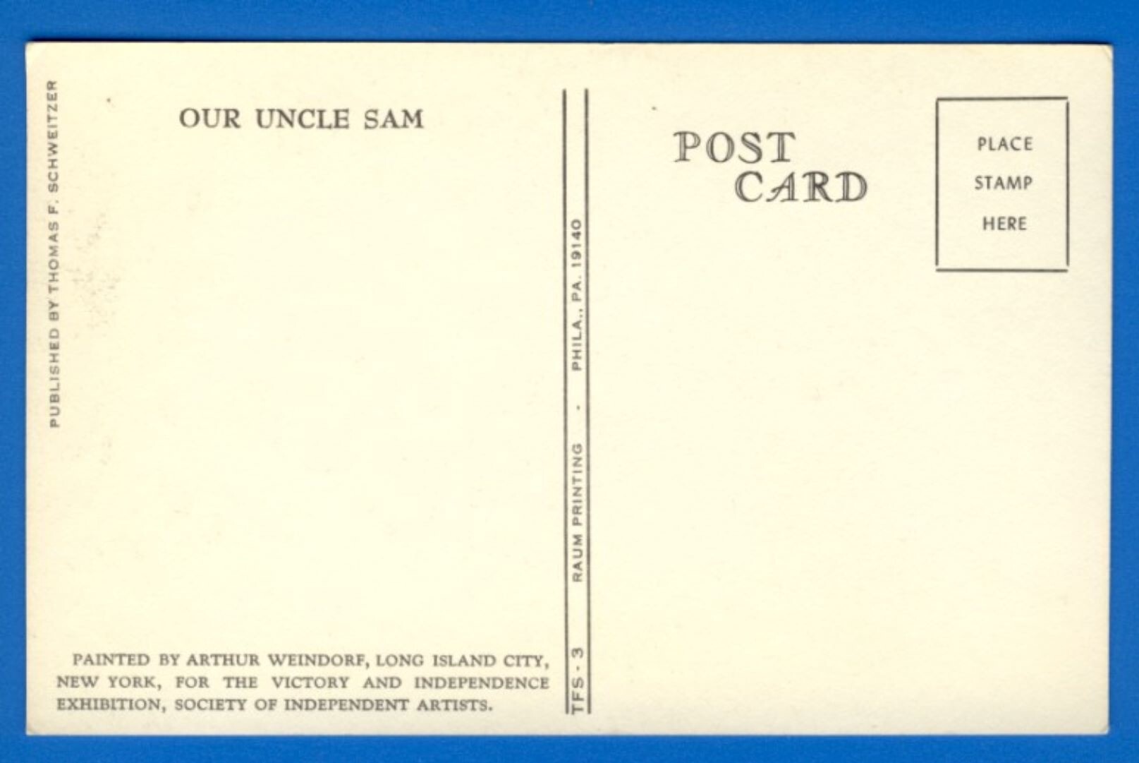 METAMORPHIC, people scenes UNCLE SAM'S face TO OUR UNCLE SAM - Arthur ...