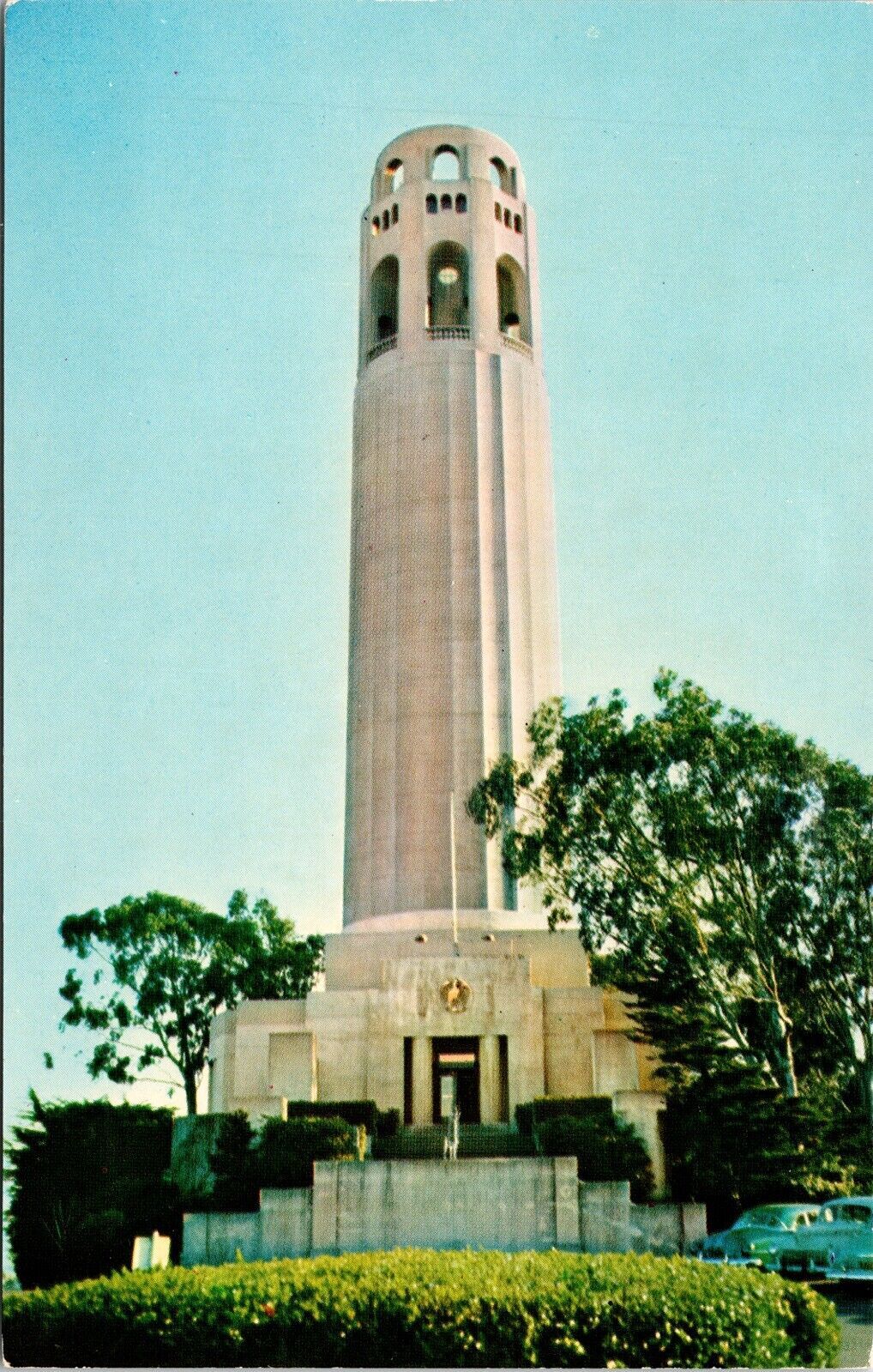 Coit Memorial Tower Pioneer Park San Francisco CA Postcard VTG UNP ...