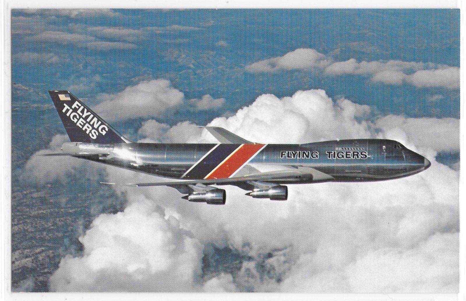 Flying Tigers Line Airfreight Air Cargo Service Stretched Boeing 747 ...