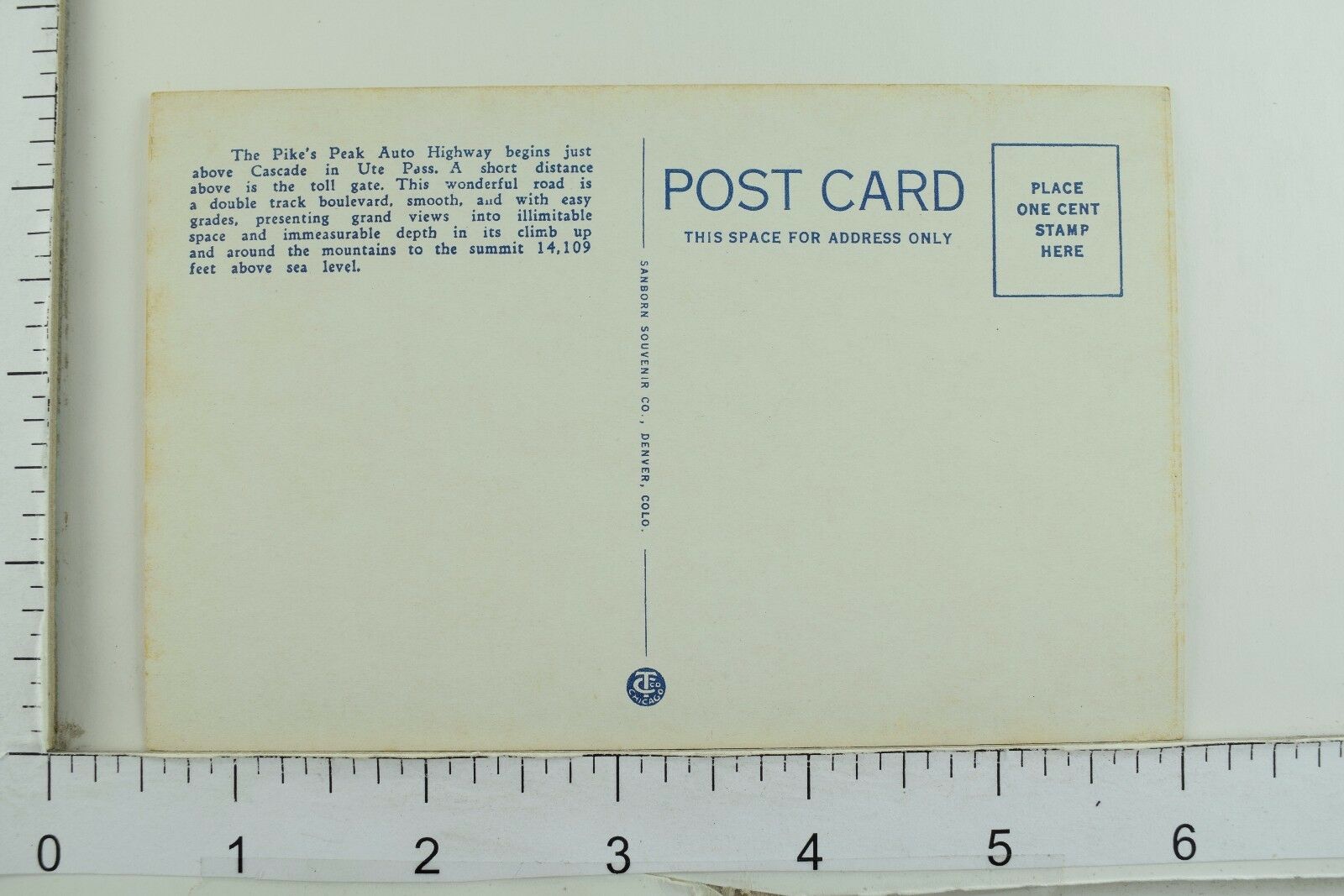 Vintage The Toll Gate, Pikes Peak Auto Highway Postcards P48 | Other ...