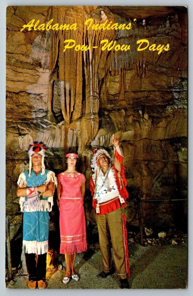 Vintage Alabama Postcard - Alabama Indians Pow-Wow Days Chief Calvin ...