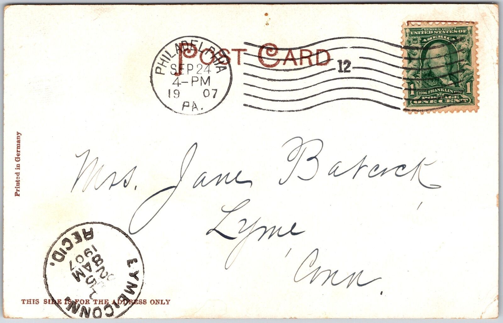 Philadelphia Pennsylvania, 1907 Betsy Ross House, American Flag Made ...