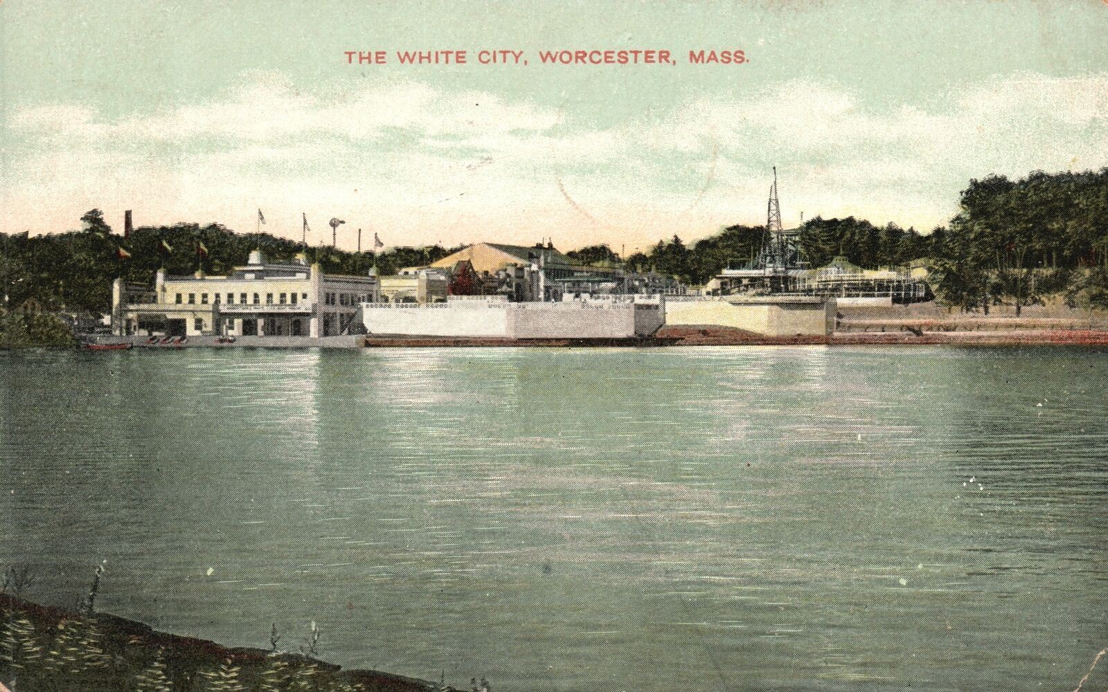 Vintage Postcard 1910's The White City Amusement Park Worcester ...