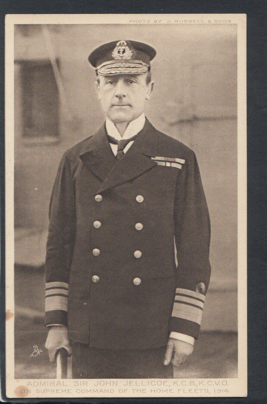 Military Postcard - Navy - Admiral Sir John Jellicoe, Supreme Command ...