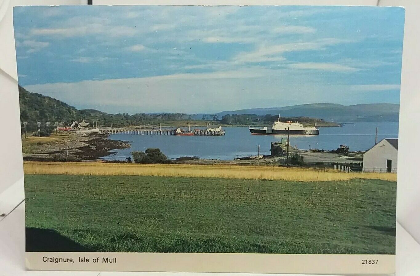New Vintage Postcard Passenger Ferry Approaching Pier Craignure Isle of ...
