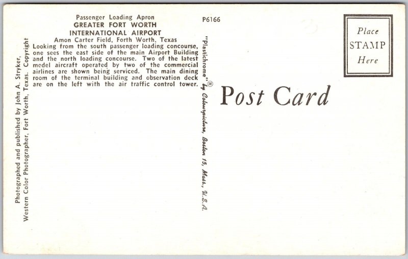 Passenger Loading Apron Greater Fort Worth International Airport Amon ...