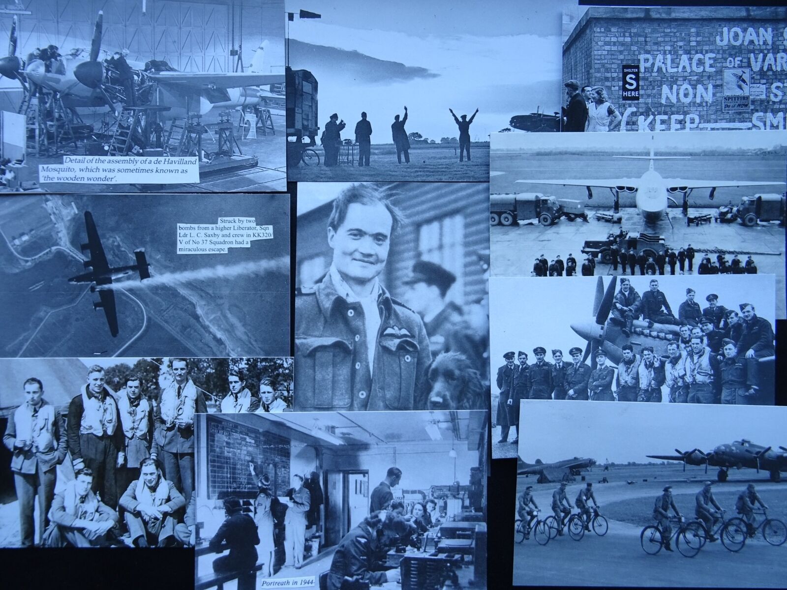 WW2 Allied Forces RAF AIRCRAFT MAE WEST SQUADRON PORTREATH x 10 REPRO ...