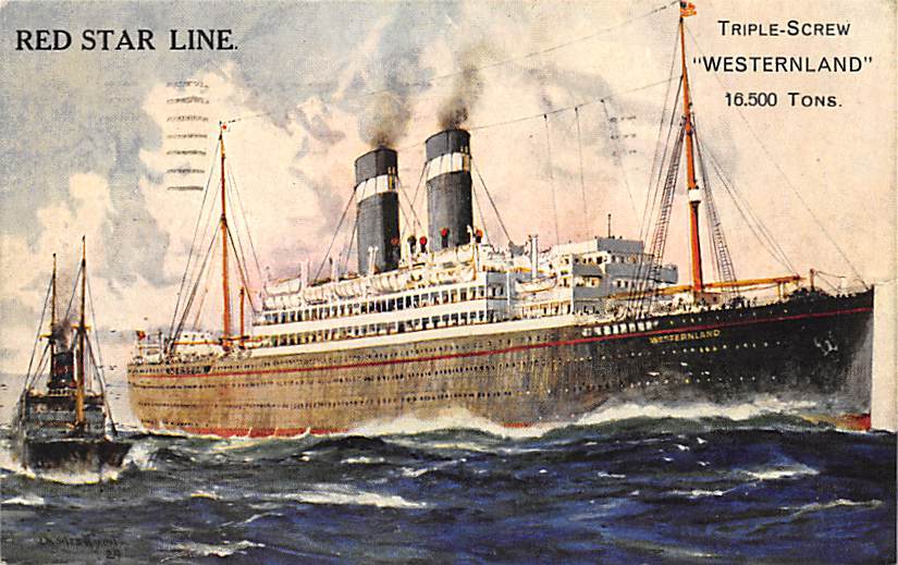 SS Westernland Red Star Line 1964 | Topics - Other, Postcard / HipPostcard