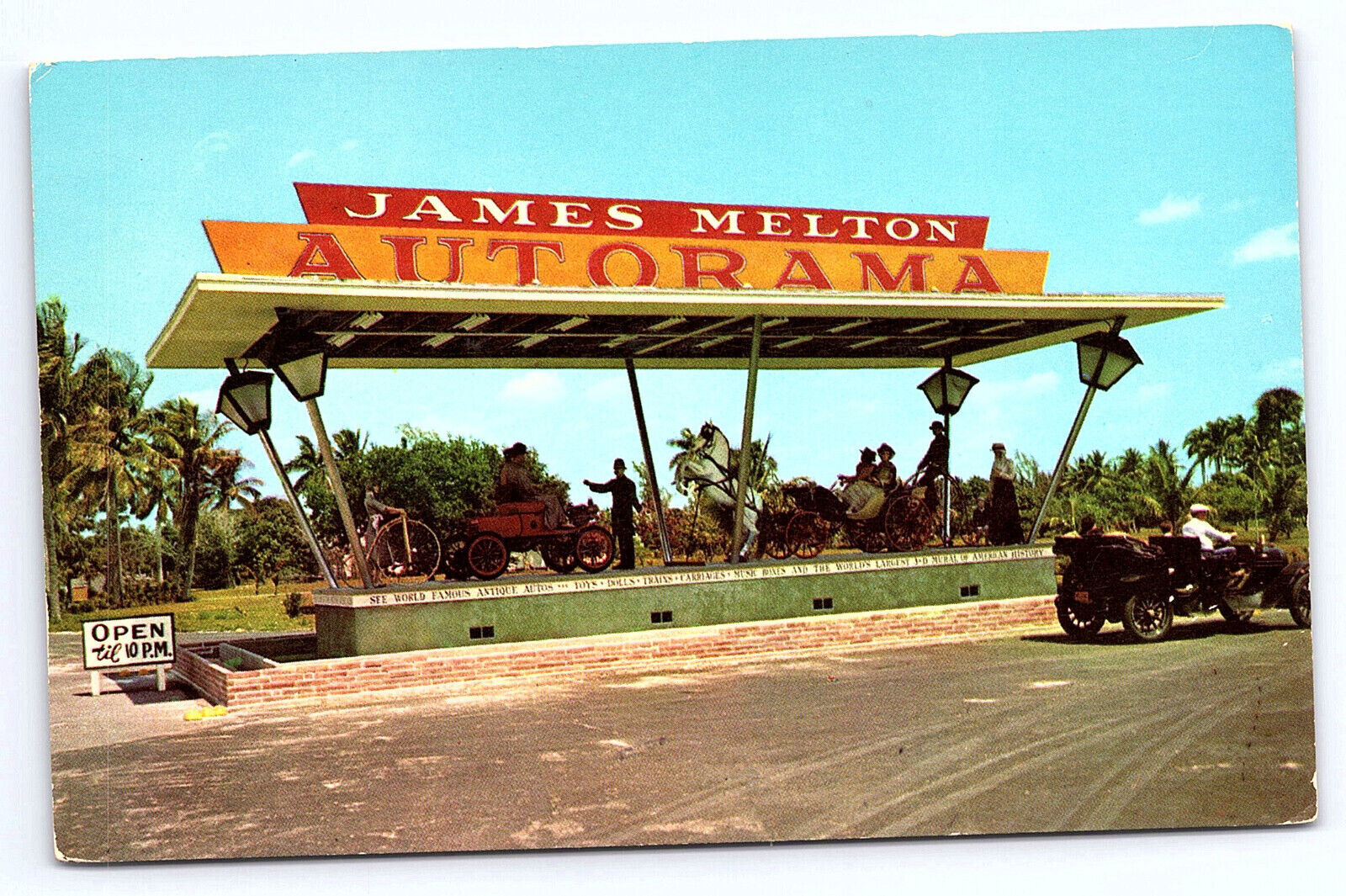 James Melton Autorama at Hypoluxo Palm Springs Florida Postcard A356 ...
