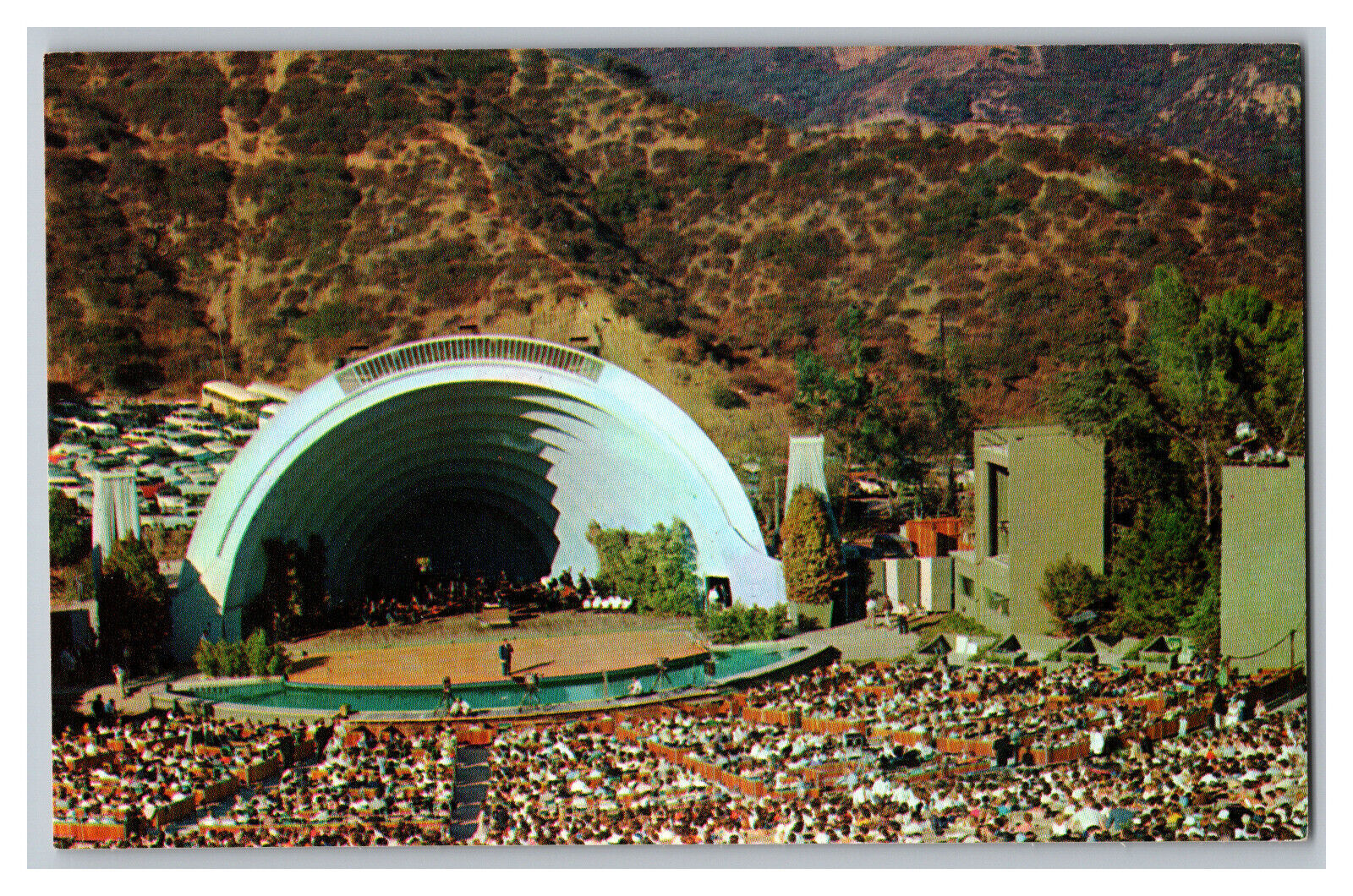 Postcard CA Hollywood Bowl Amphitheatre California Vintage Standard ...