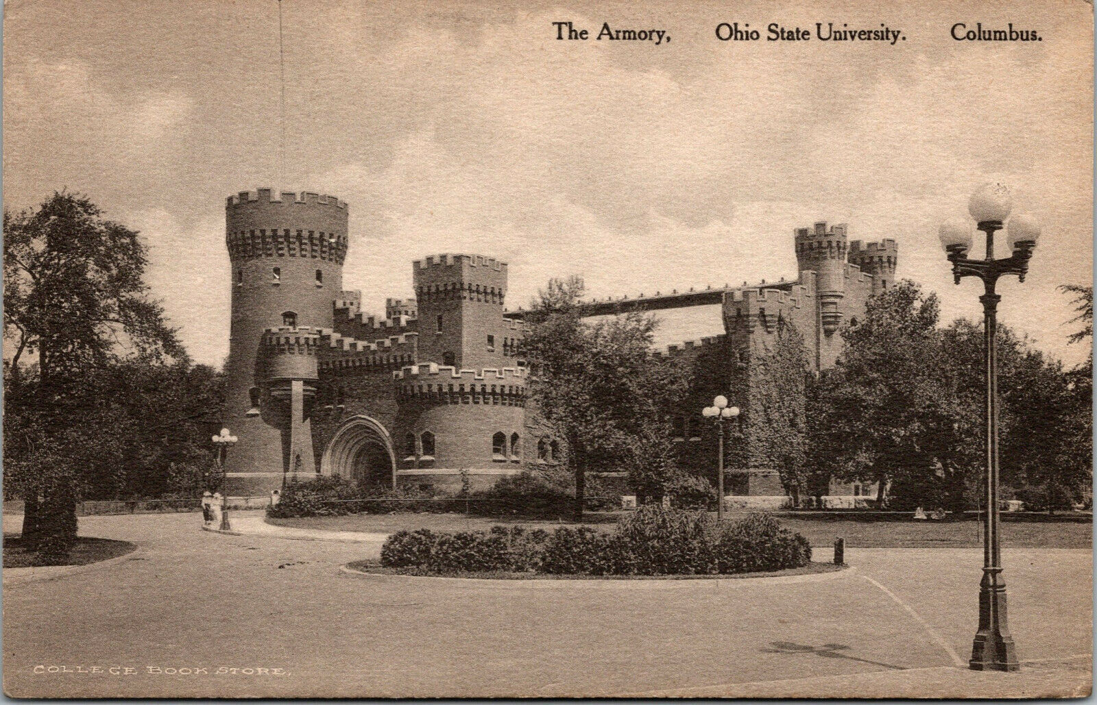 Vtg 1910's The Armory Ohio State University Columbus OH Postcard ...