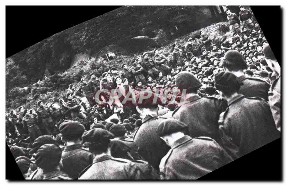 Postcard Modern Army Unloading combines and the Battle of Normandy ...