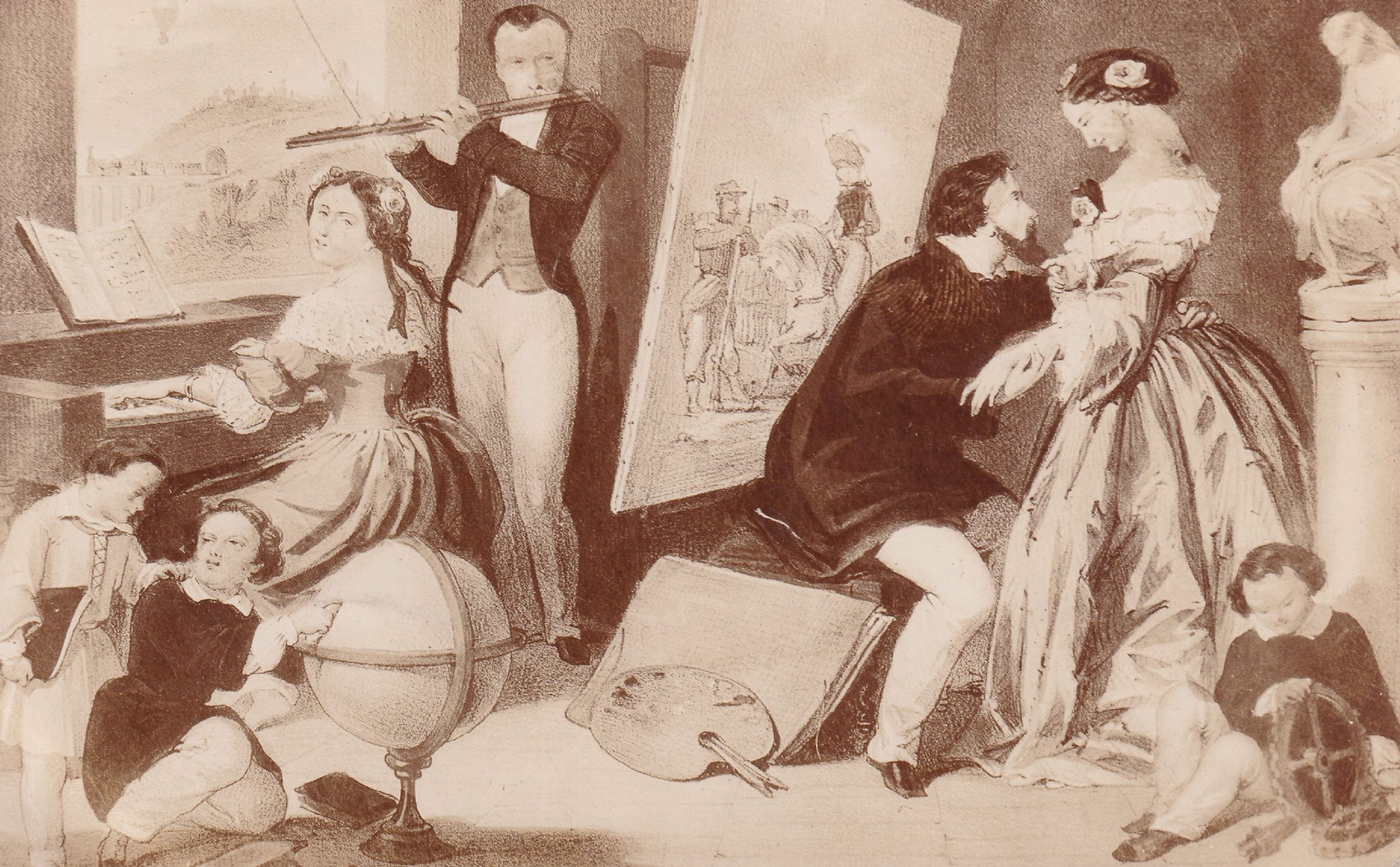 Geography Atlas Globe Dwarf Science Invention Old RPC Postcard | Topics ...