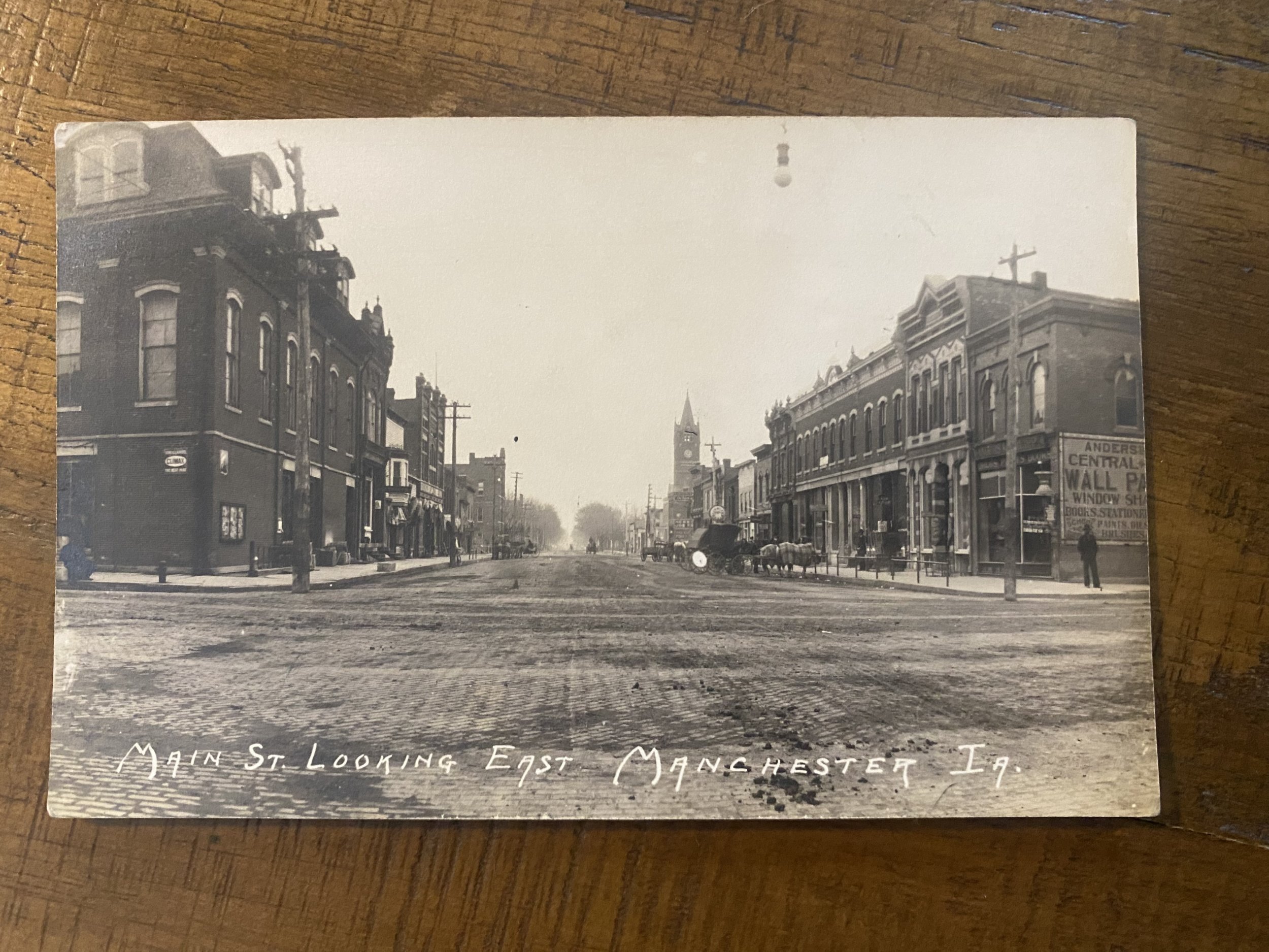 RPPC Kruxo Manchester , Iowa Main Street. Store fronts. Signs. | United ...