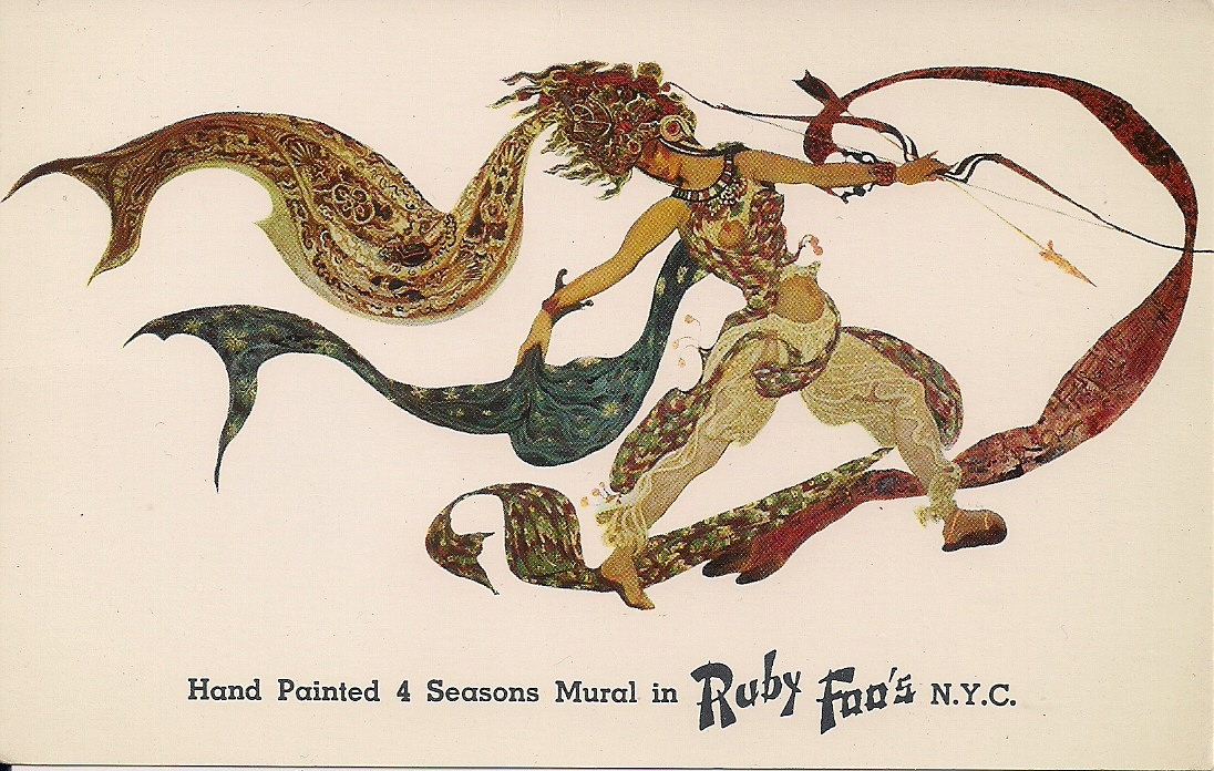 New York NY, Ruby Foo's CHINESE RESTAURANT, Chinatown, 1960's Chrome ...