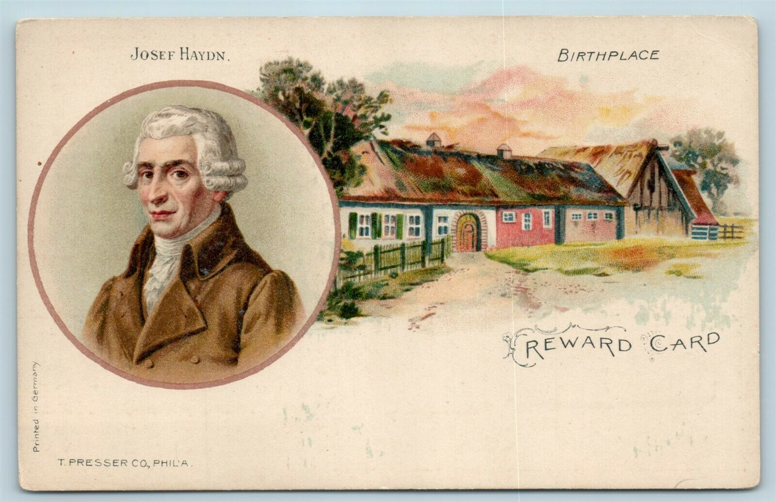 Postcard Reward Card Composer History Music Birthplace Josef Haydn AE13 ...