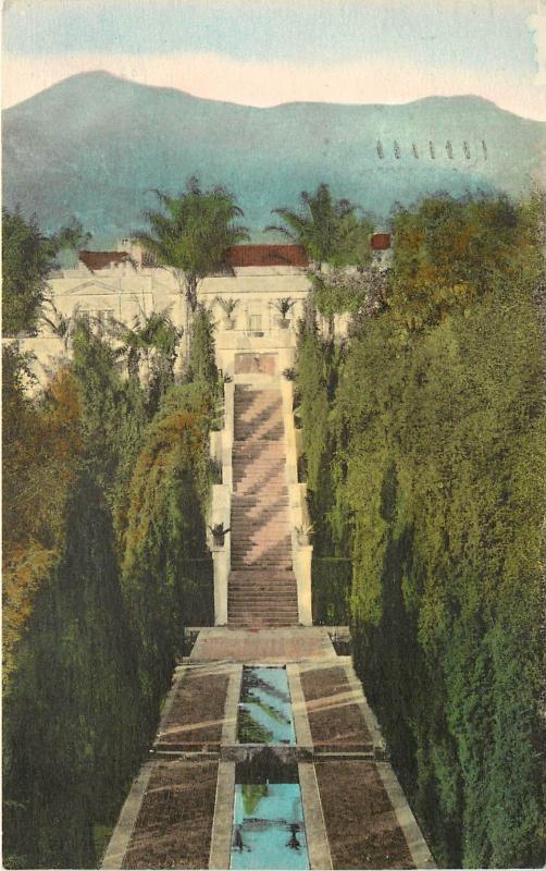 1940s Hand-Colored Postcard El Fureidis Montecito Residence Santa ...